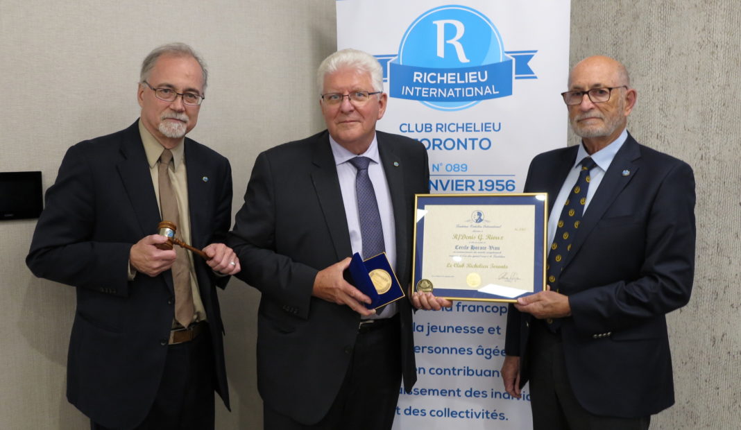 Denis Rioux quitte la présidence du Club Richelieu Toronto couvert d ...